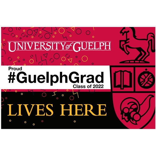 University of Guelph Bookstore - 2022 Grad Lawn Sign